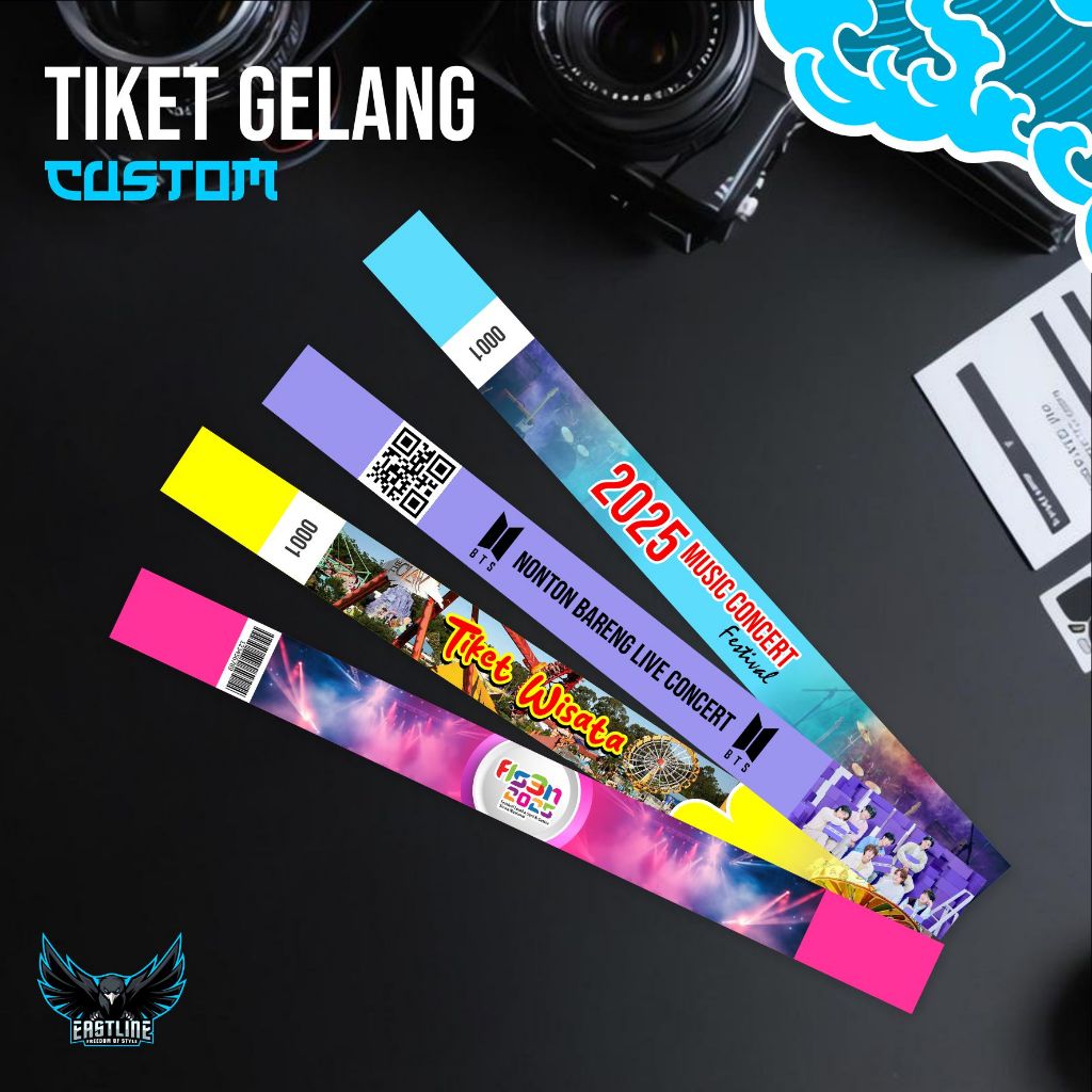 Jual Tiket Gelang Wristband Custom Event Wahana Acara Konser Kpop ...