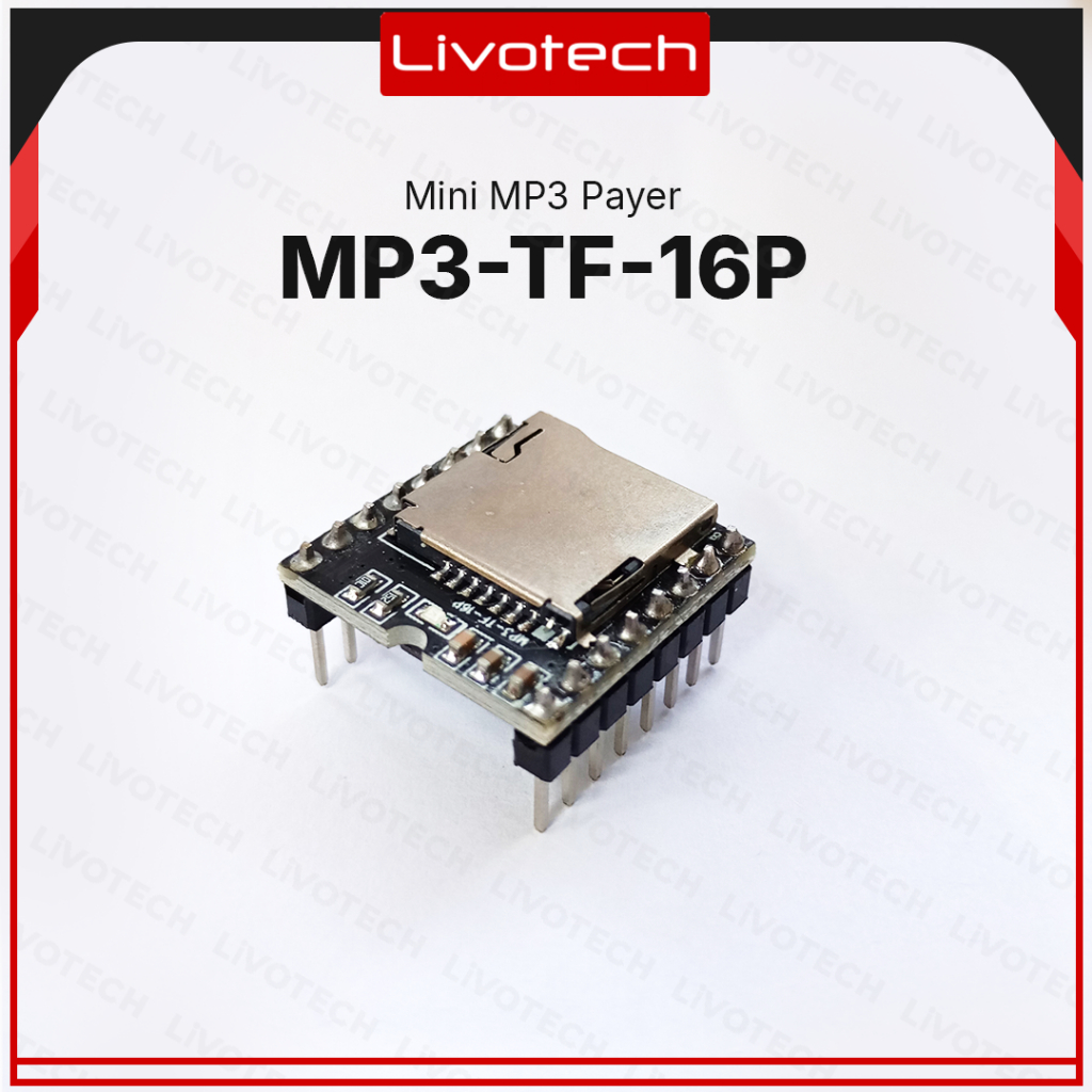 Jual Module MP3 Player DF MP3-TF-16P Player Mini Audio Voice Card 16 ...