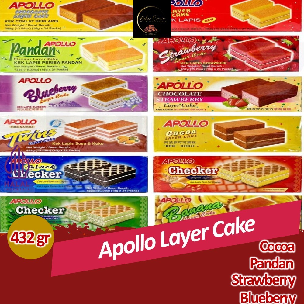 Jual Apollo Layer Cake Import Malaysia Cocoa Strawberry Blueberry ...