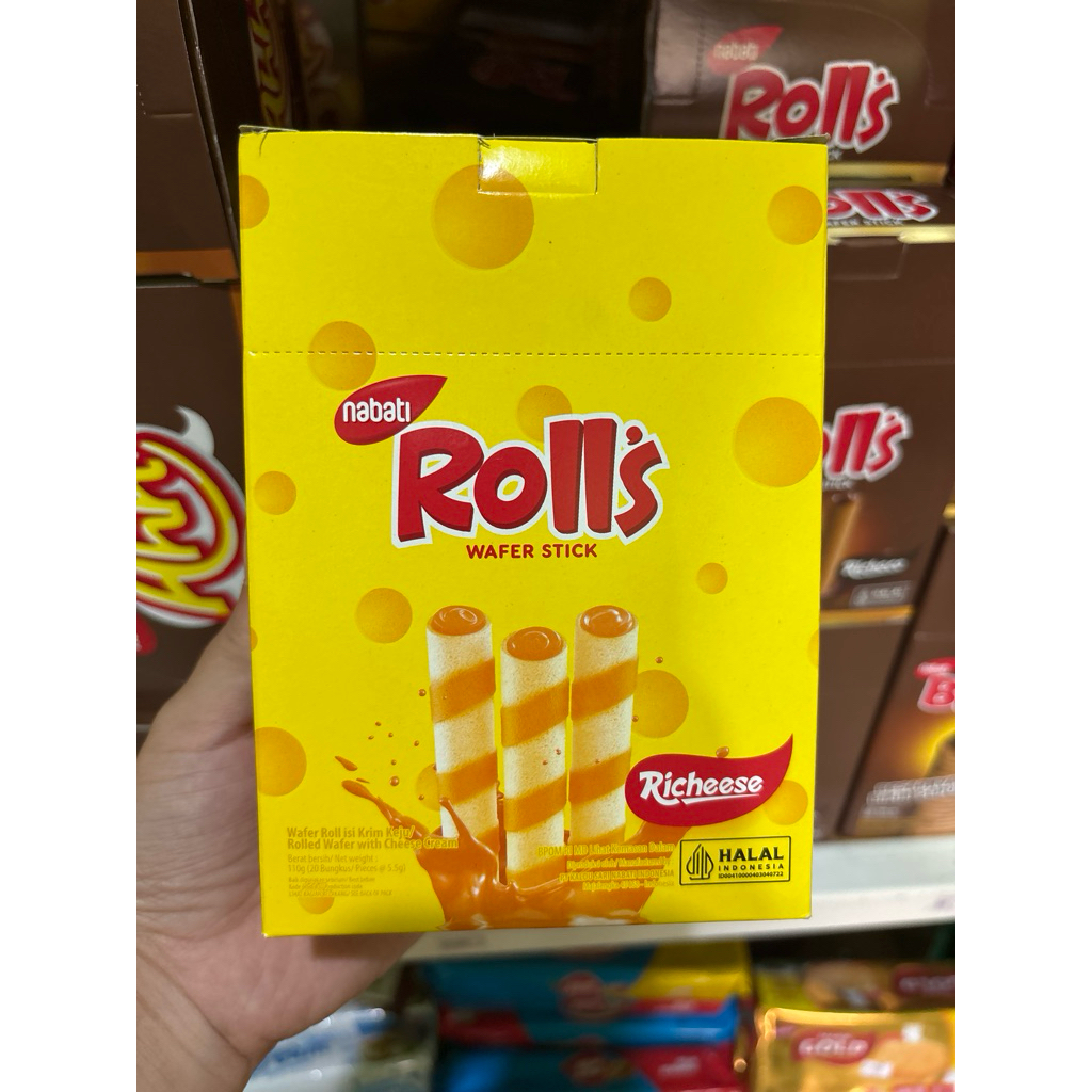 Jual nabati rolls wafer stick isi 20pcs (grosir) | Shopee Indonesia