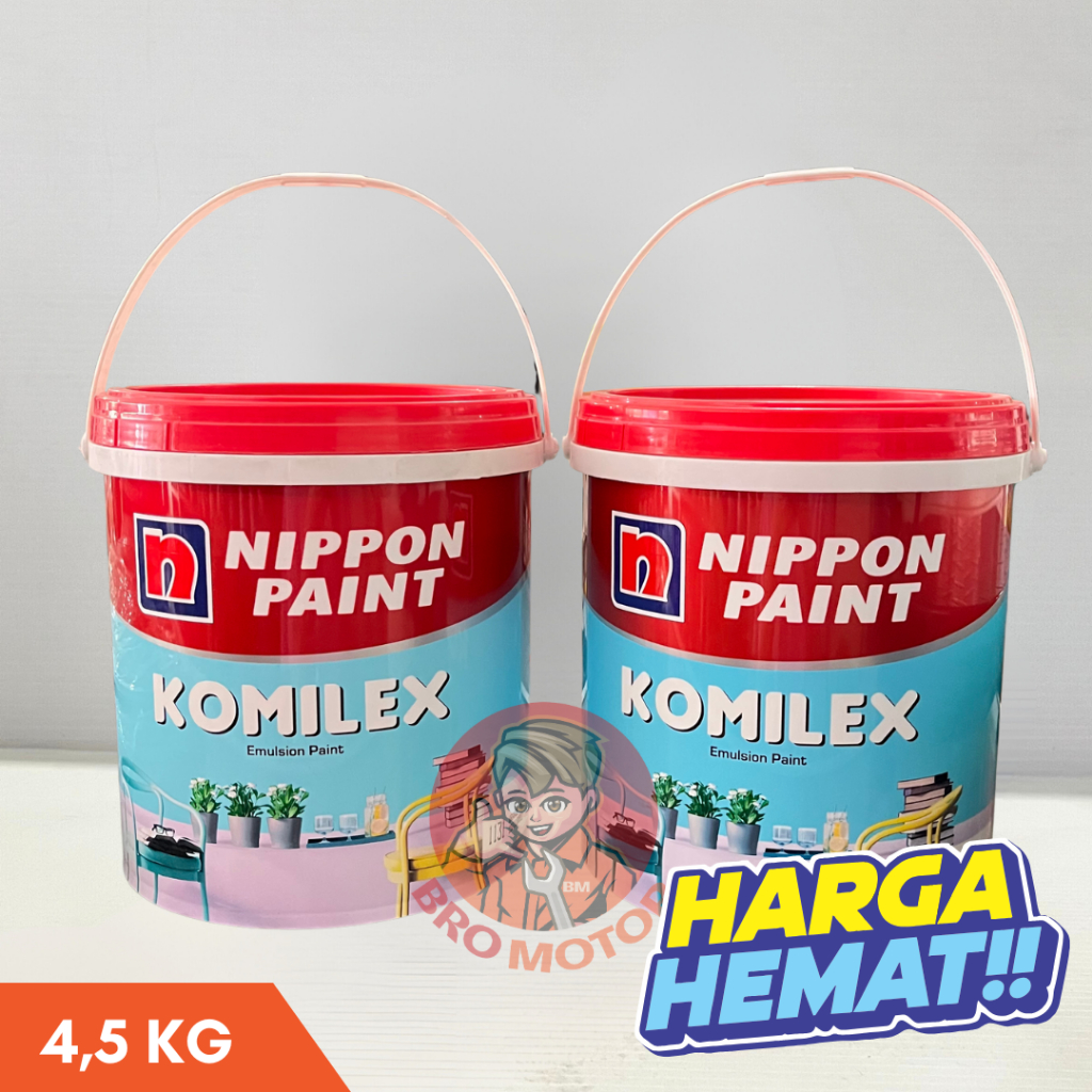 Jual TERMURAH GROSIR! CAT DINDING EKONOMIS KOMILEX WARNA LENGKAP 4,5KG ...
