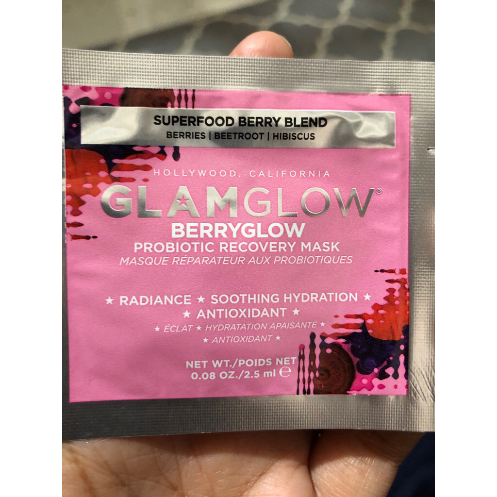 Jual glamglow berryglow preboptic recovery mask sample size2.5ml ...
