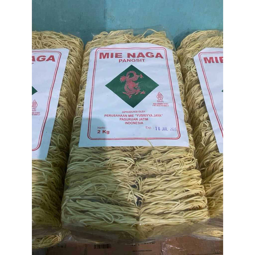 Jual Mie Kering Pangsit Cap Mie Naga 2 Kg Los MieAyam/MieGacoan ...