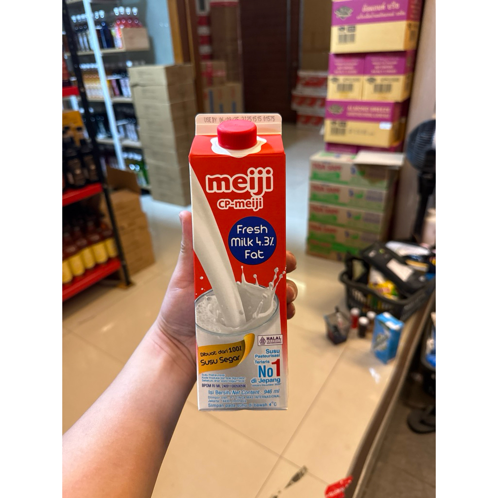 Jual hyk Meiji Deluxe Milk Plain 946 ml - Meiji Pasteurized Fresh Milk ...