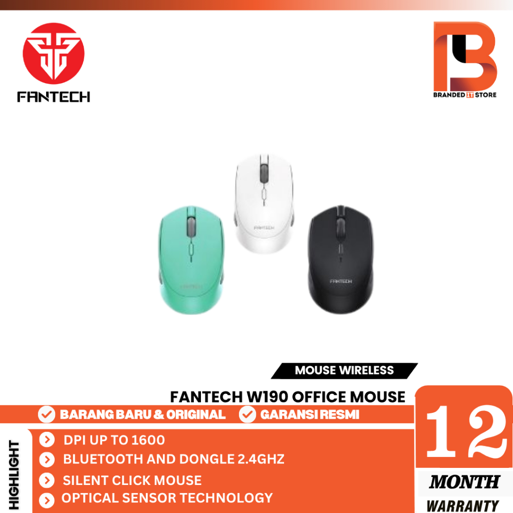 Jual FANTECH W190 Office Mouse ORIGINAL | Shopee Indonesia