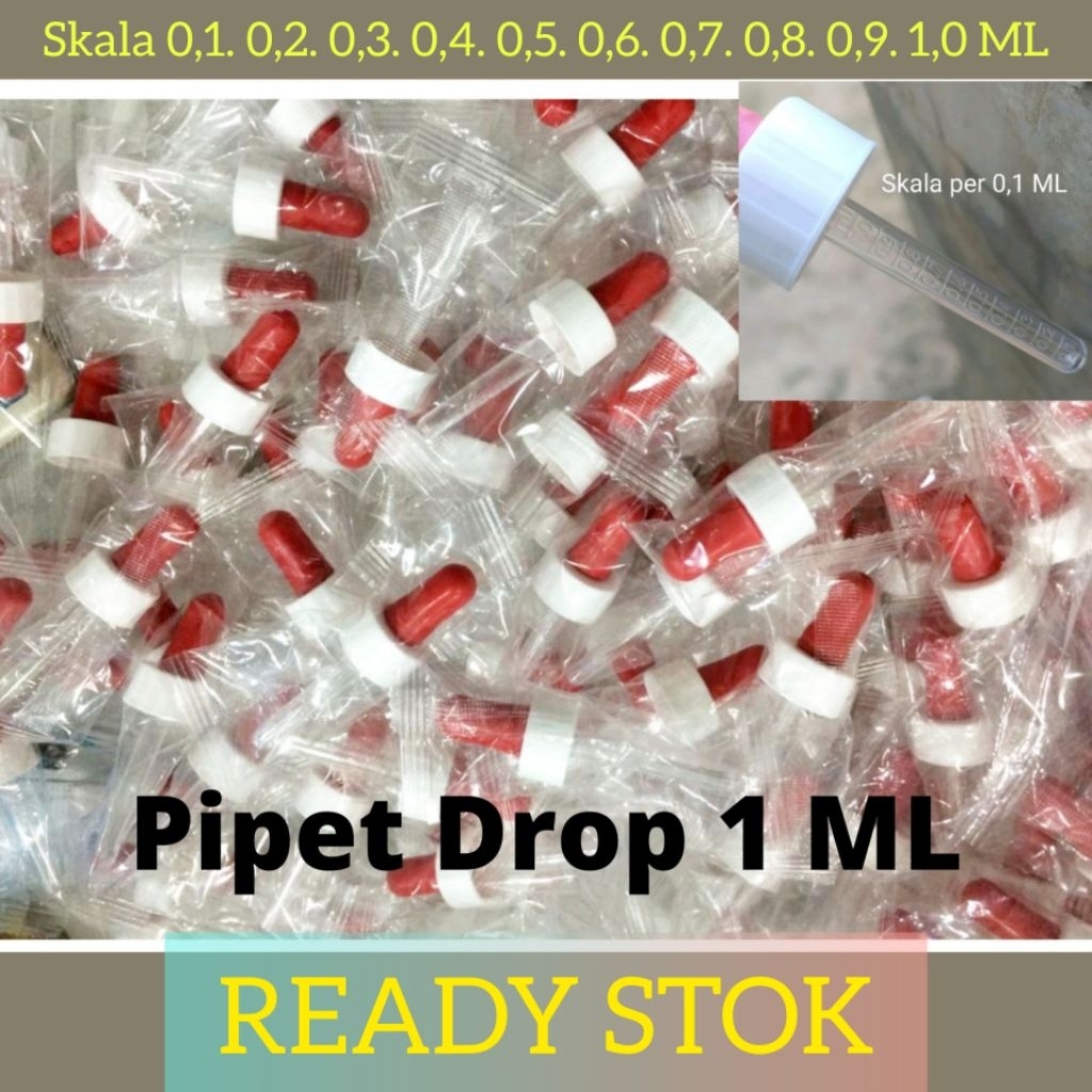 Jual Pipet Drop Obat 1 ML ECER, Pipet Obat 1 ML | Shopee Indonesia