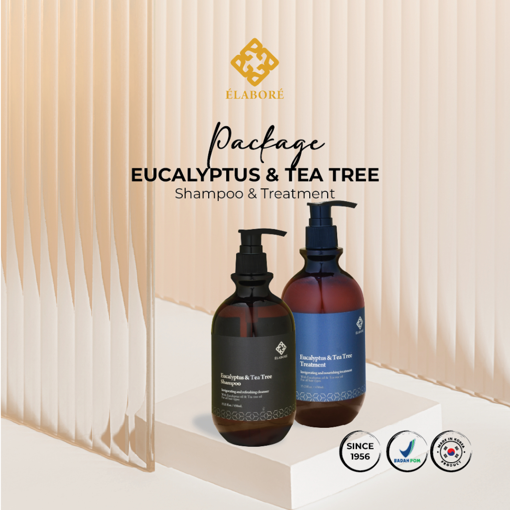 Jual Package Elabore Eucalyptus Tea Tree Shampoo & Treatment- Shampoo ...