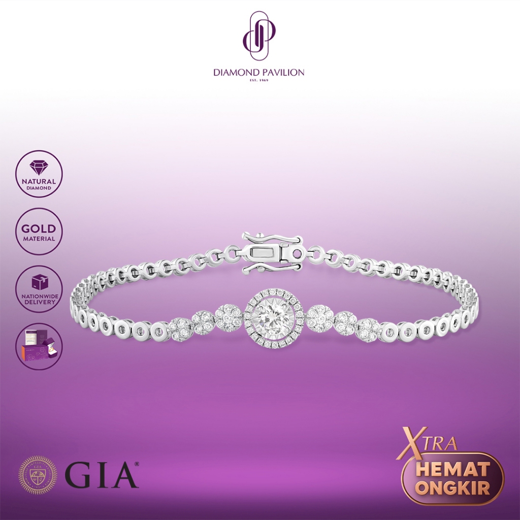 Jual Diamond Pavilion Gelang Emas Batu Berlian Kanaya Bangle | Shopee ...