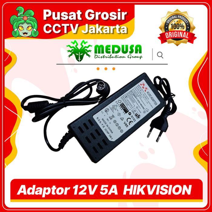Jual Adaptor Hikvision 4 pin 12V 5A Adaptor DVR & NVR | Shopee Indonesia