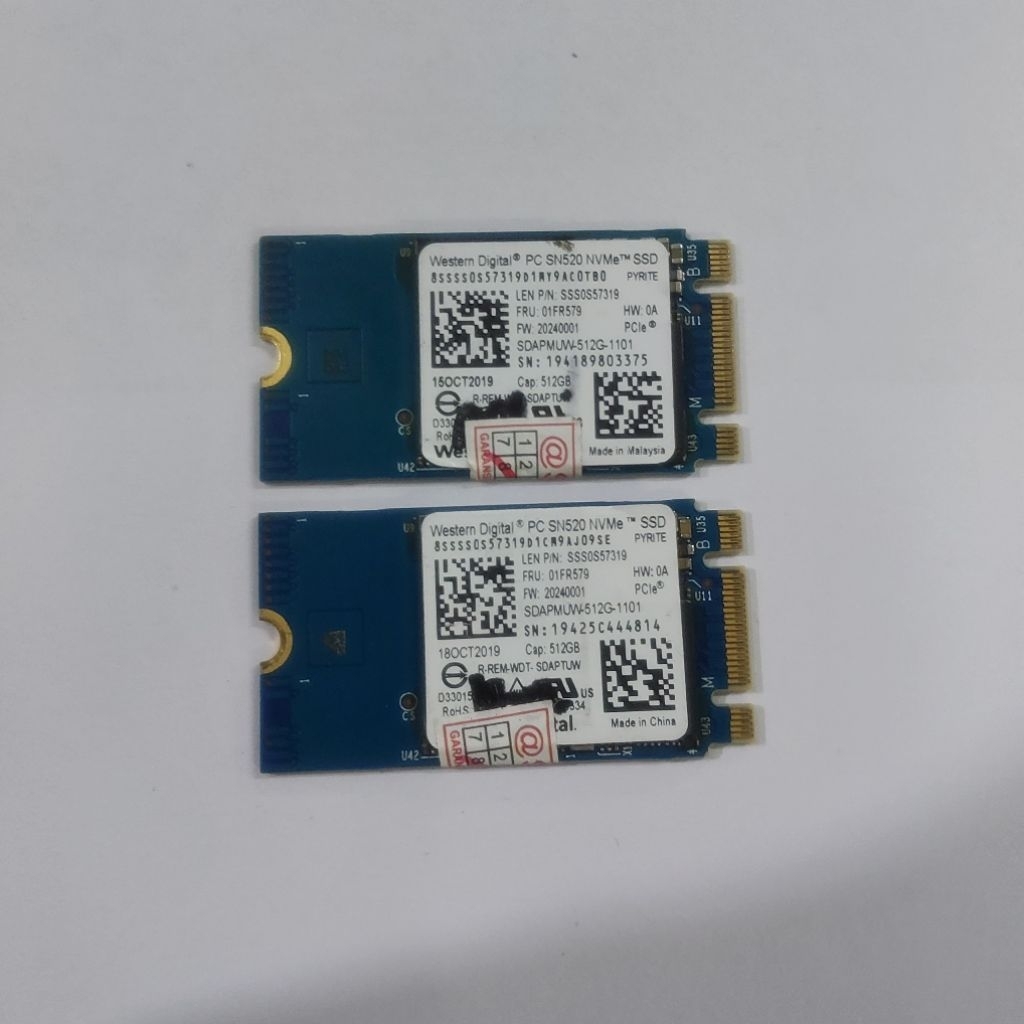 Jual SSD M2 Nvme 2242 512Gb 256Gb 128Gb Socket B+M Key Second Ori ...