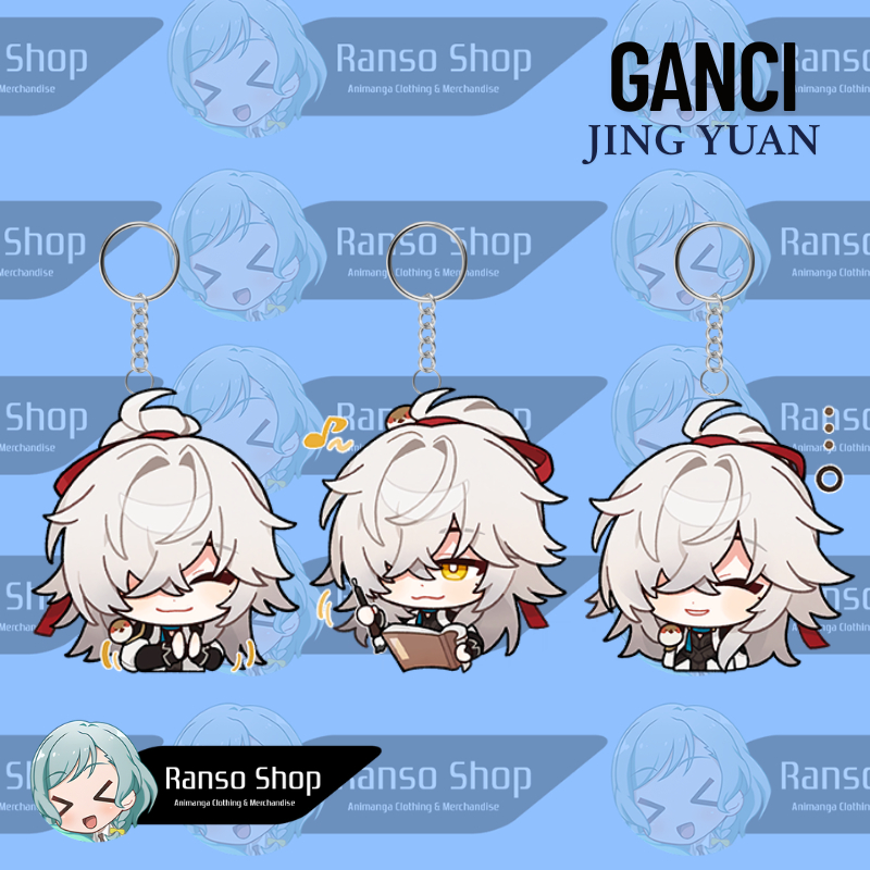 Jual Keychain Honkai Star Rail Jing Yuan Jingyuan Liu UV Printing Laser ...