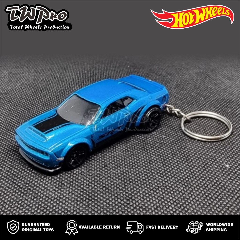 Jual GANTUNGAN KUNCI Hot Wheels Dodge Challenger SRT Demon - Blue ...