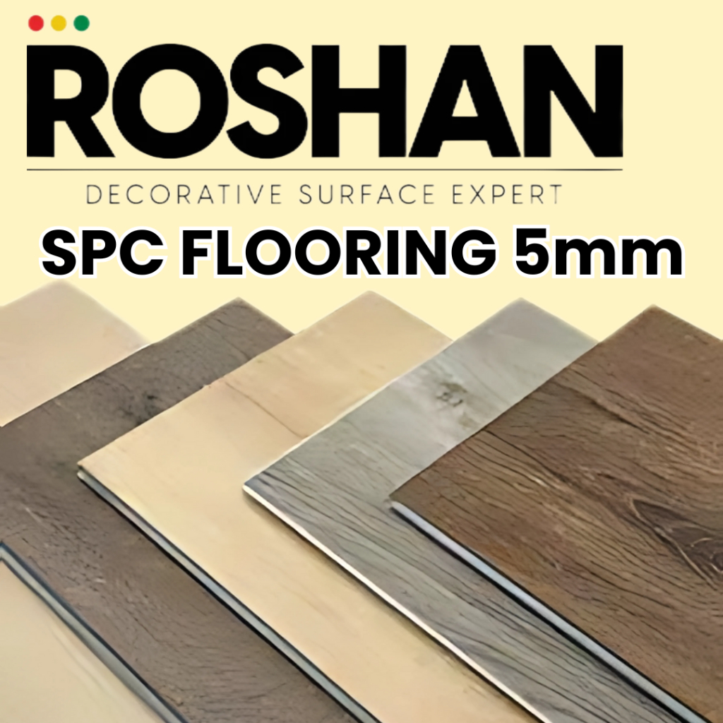 Jual Lantai SPC 5mm Premium ROSHAN SPC Flooring | SPC Lantai Flooring 5 ...
