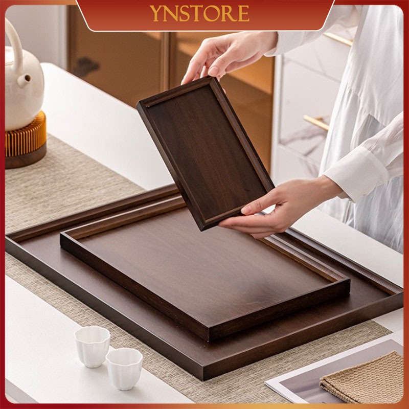 Jual Nampan Kayu Persegi Panjang / Nampan Aesthetic Wooden Tray / Tray ...