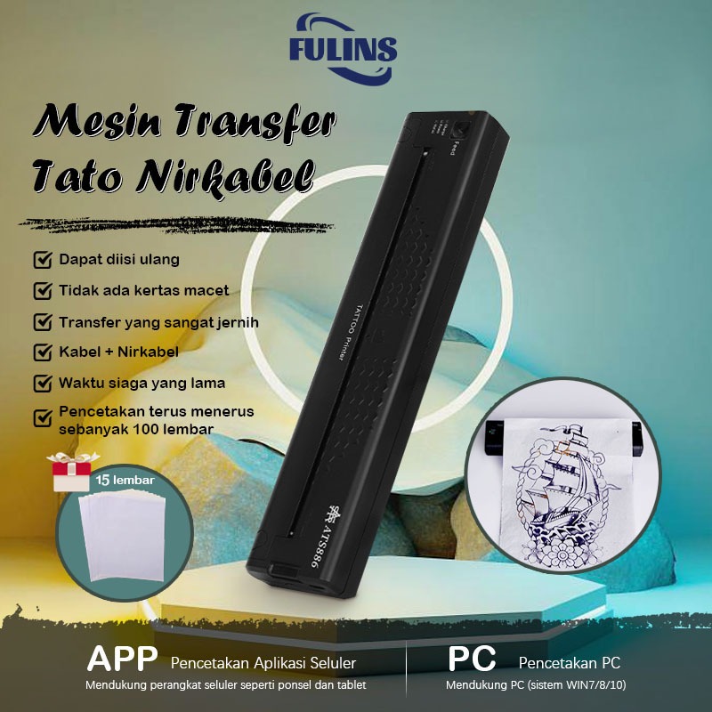 Jual printer tattoo thermal/tattoo printer/USB&Printer Bluetooth ...