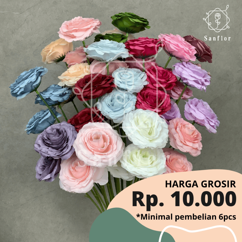 Jual PIXIE ROSE K3 TANPA DAUN/ BUNGA ARTIFICIAL/ TANAMAN HIAS PLASTIK ...