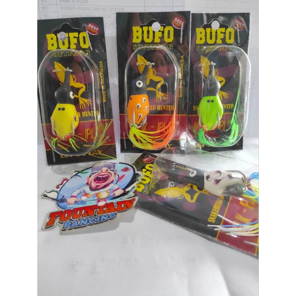 Jual Umpan Gabus Casting Soft Frog BUFO Sotong 3.5cm | Shopee Indonesia