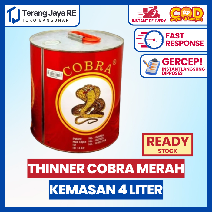 Jual Thinner Cobra Merah 4 Liter - Galon | Shopee Indonesia