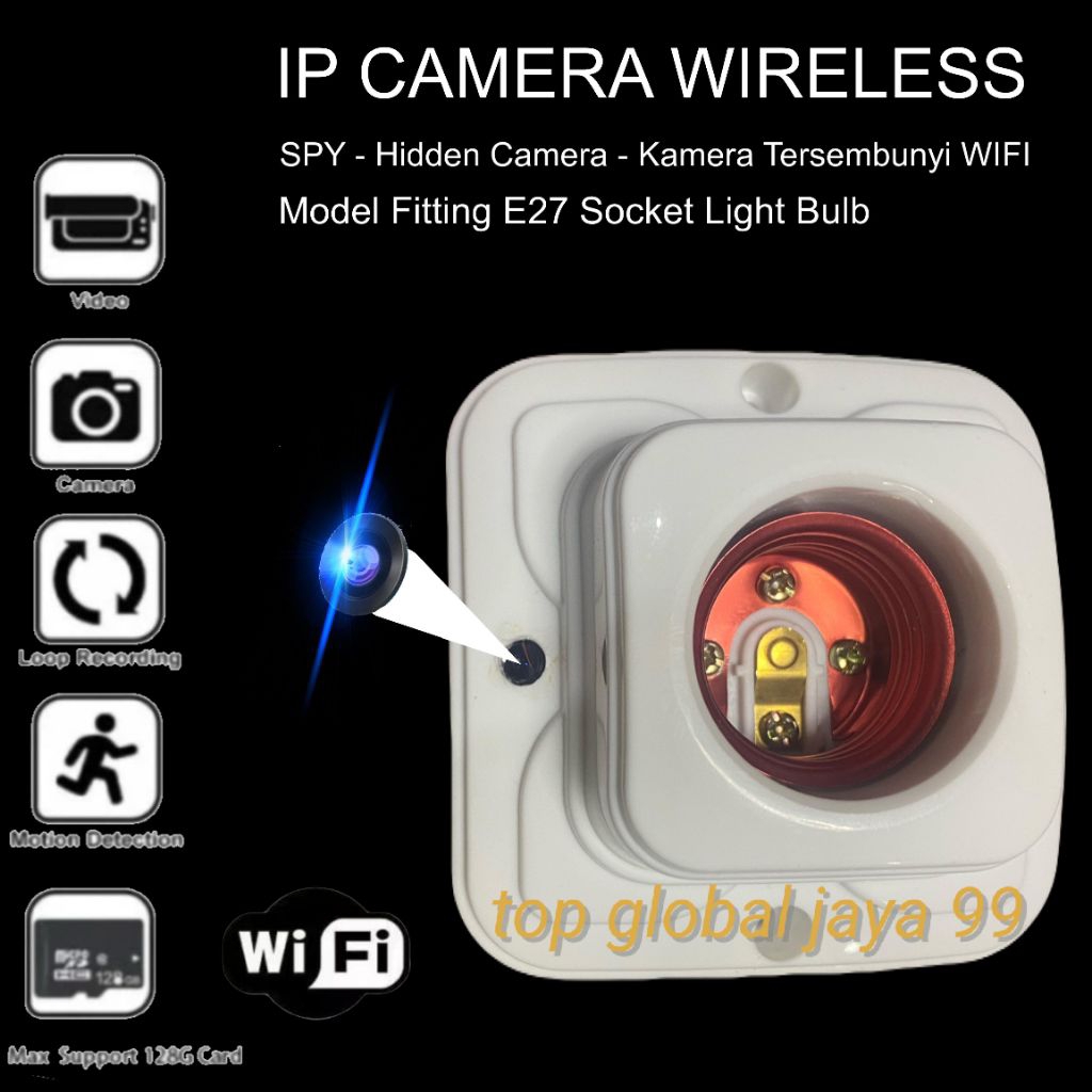Jual {GARANSI 1 TAHUN} IP CAMERA APLIKASI LOOKCAM CCTV WIFI MINI ...