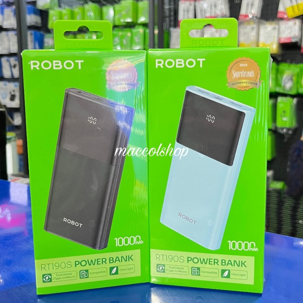 Jual ROBOT powerbank 10000mah RT190s / powerbank robot rt190s dual ...
