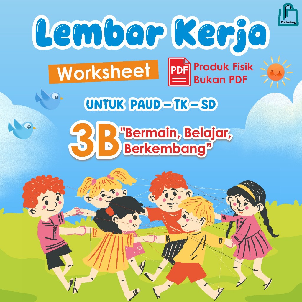 Jual Worksheet Edukasi Anak PAUD/TK/SD - Lembar Kerja Berwarna - 1 Set ...