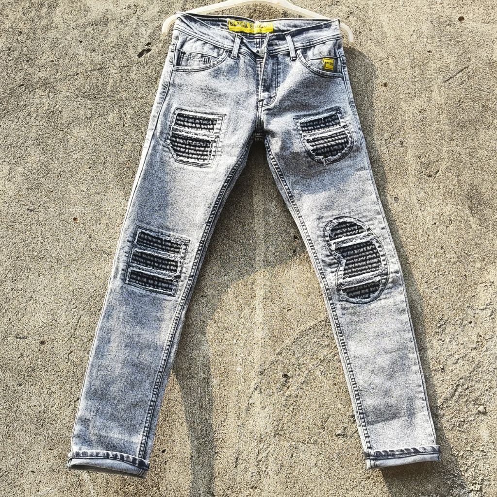 Jual celana jeans bikers panjang pria model rucas sandwash | Shopee ...