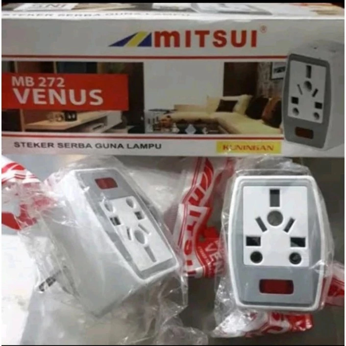 Jual Steker T Serbaguna Mitsui MB 272 Venus Colokan Lampu Indikator ...