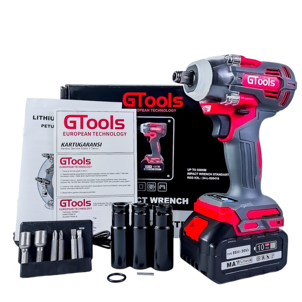 Jual Impact wrench gtools gt84 torsi 550nm | Shopee Indonesia