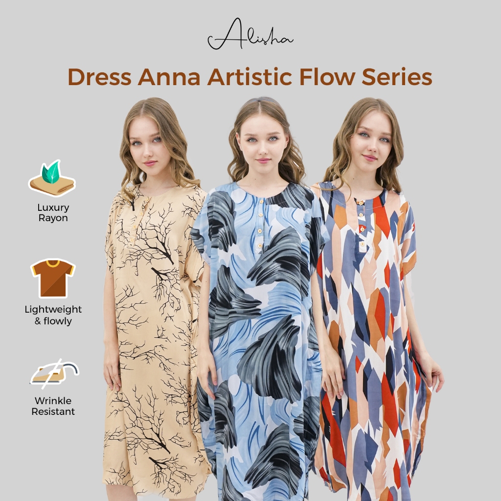 Jual ALISHA DAILY Model Anna Artistic Daster Baju Tidur Busui Bumil ...