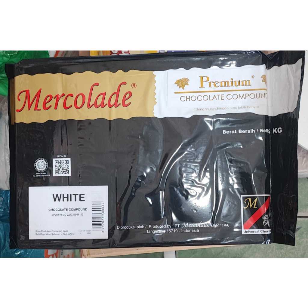 Jual Mercolade Premium White Chocolate Compound Repack 1000 Gr / 500 Gr ...