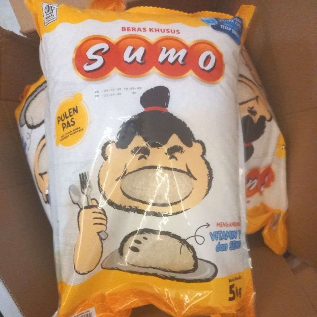 Jual Beras sumo label Kuning 3 kg dan 5 kg | Shopee Indonesia