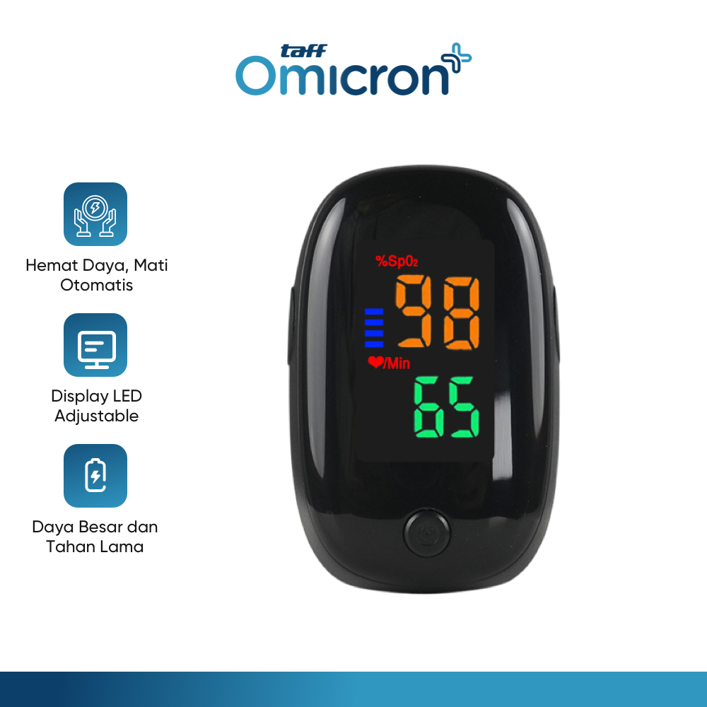 Jual TaffOmicron Fingertip Pulse Oximeter Alat Ukur Saturasi Oksigen ...