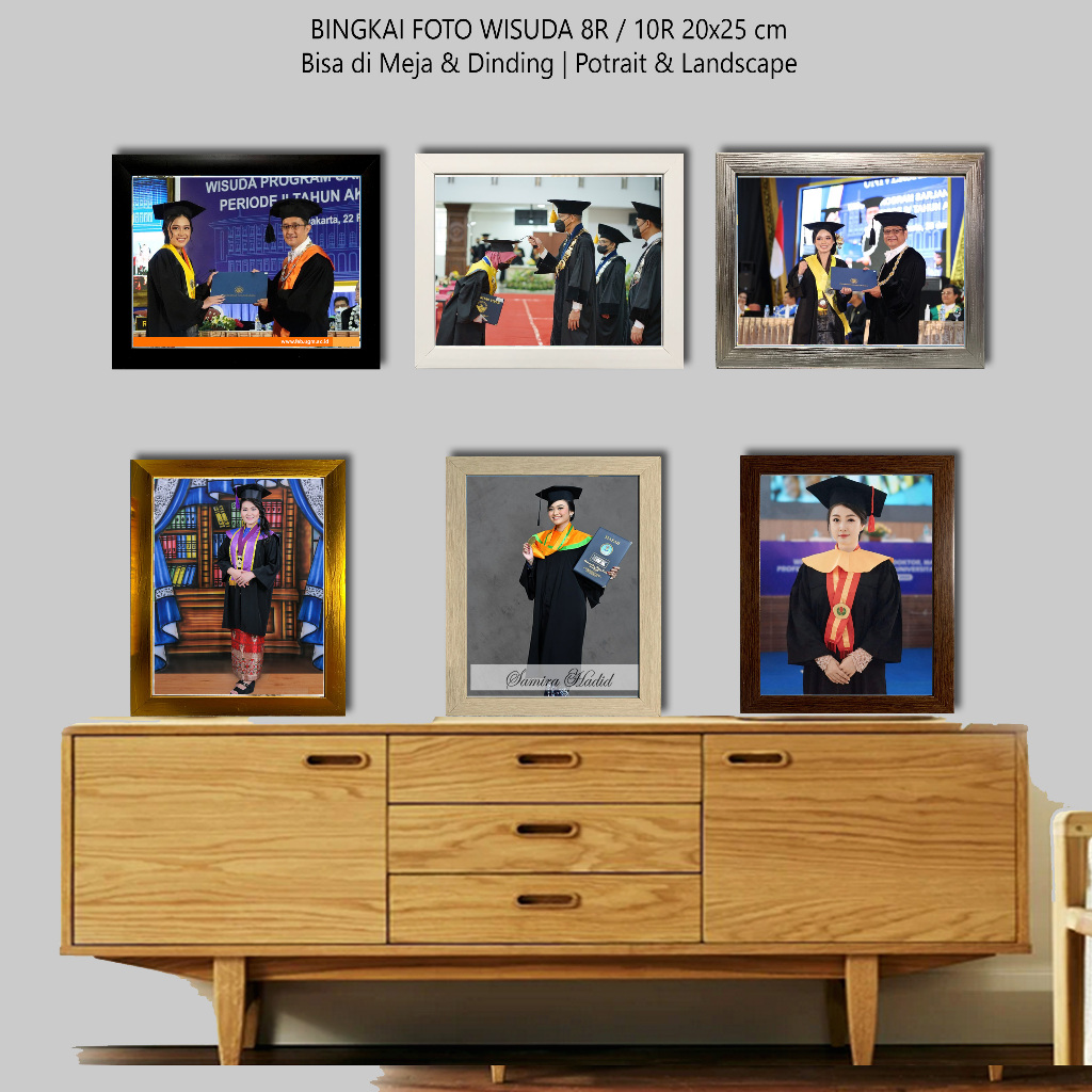 Jual Bingkai Foto Wisuda 8R/10R, Frame Foto Wisuda 8R/10R, Pigura Foto ...