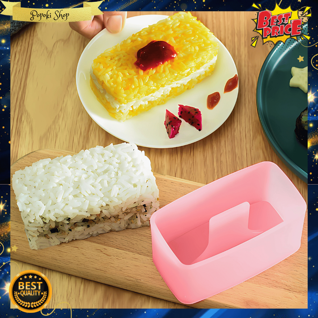 Jual POPOKI Cetakan Sushi Onigiri DIY Cetakan Persegi Panjang Cetakan ...
