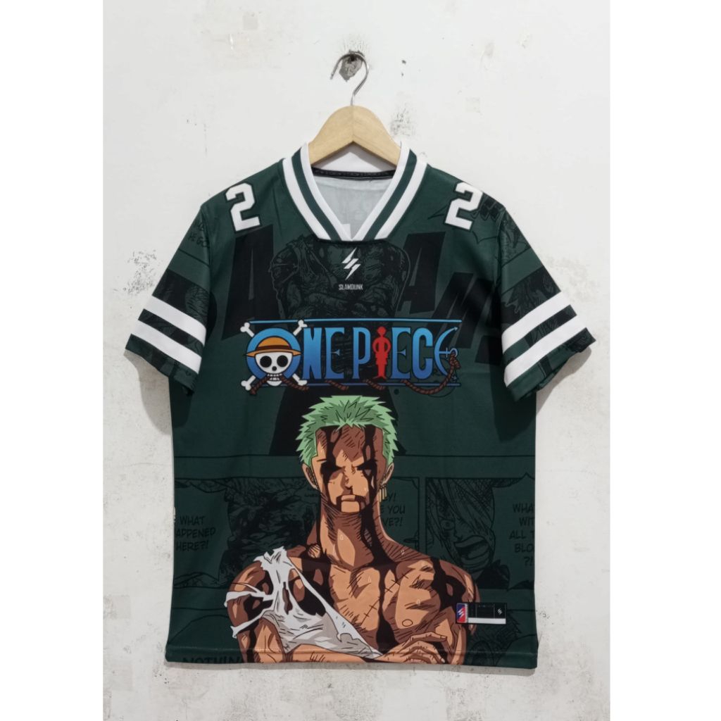 Jual Jersey concept anime roronoa zoro onepiece jersey zoro oversize ...
