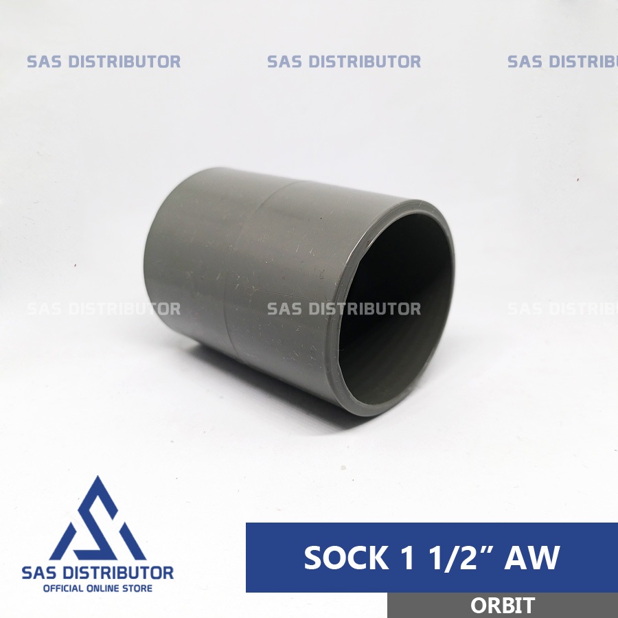 Jual Sok 1 1/2" inch PVC Orbit 7 cm / Sock 1,5" AW / Sock 1 1/2" Voscar ...
