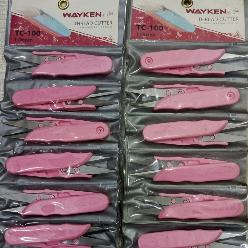 Jual (12 pcs) per lusin gunting benang cekris warna PINK thread cutter ...