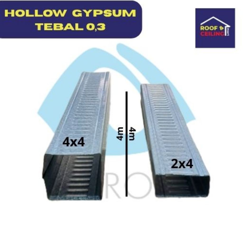 Jual Hollow plafon 2x4 & 4x4 / hollow gypsum / rangka plafon 0,3 ...