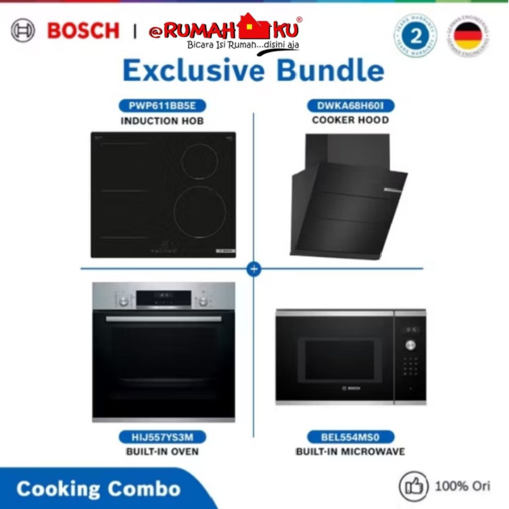 Jual [Exclusive Bundle] Bosch Cooking Combo 1 PWP611BB5E Serie 4 ...