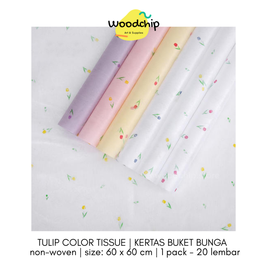Jual [PACK] TULIP COLOR TISSUE NON-WOVEN KERTAS BUKET BUNGA WRAPPING ...