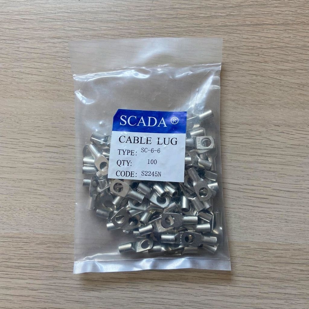 Jual CABLE LUG SKUN KABEL SC-6-6 SCADA 100 PCS/PACK | Shopee Indonesia