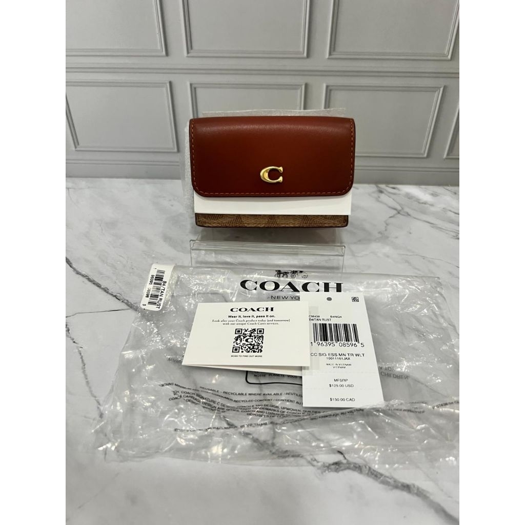Jual Coach Mini Trifold Wallet | Shopee Indonesia
