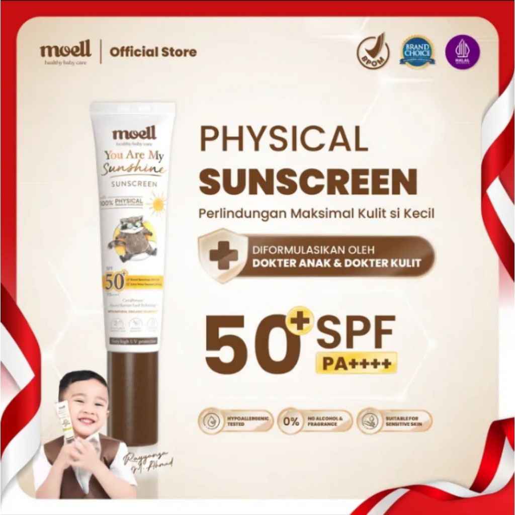 Jual MOELL PHYSICAL SUNSCREEN SPF 50+ PA++++ | Shopee Indonesia