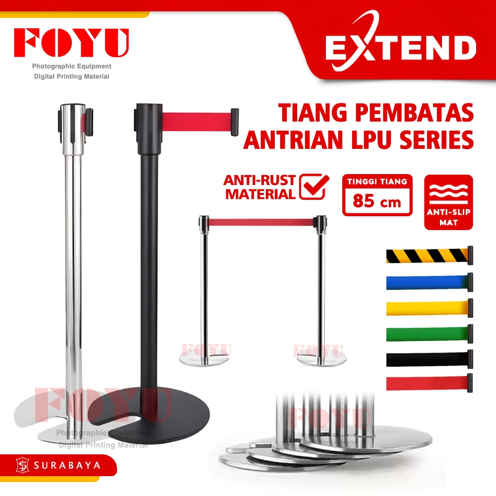Jual Extend Tiang Pembatas Antrian Antrean Standing Barrier Queue Line ...
