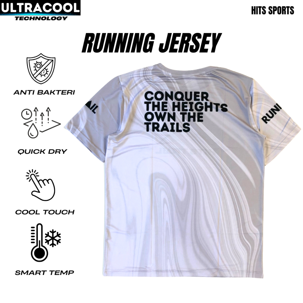 Jual HITS Jersey Olahraga Lari Trail Running Pria dan Wanita Anti Uv ...