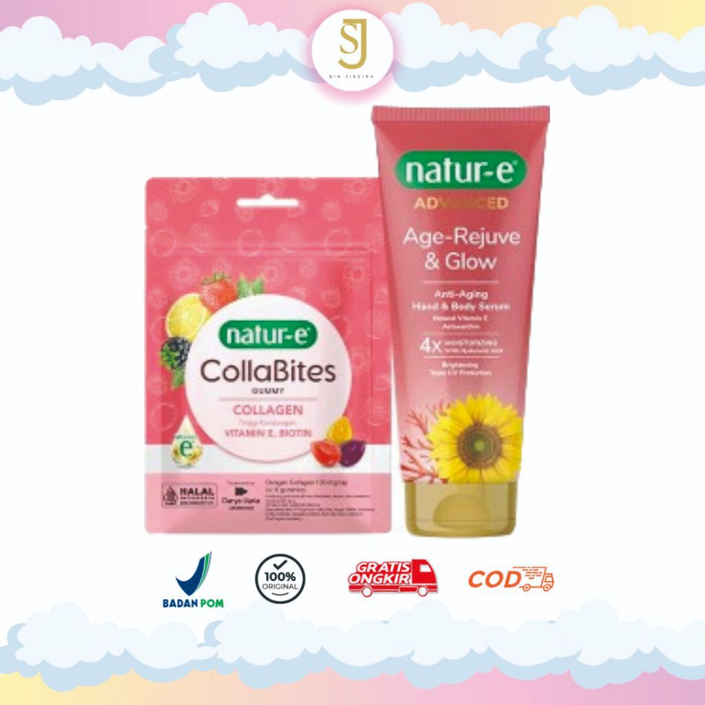 Jual NATUR-E Collabites Pouch Gummy Collagen 1 pouch and Natur-E ...