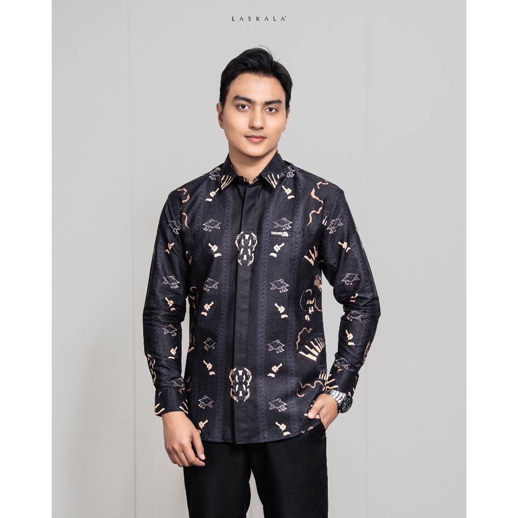 Jual Laskala Batik Premium Priangan Kemeja Batik Pria Slimfit Lengan ...