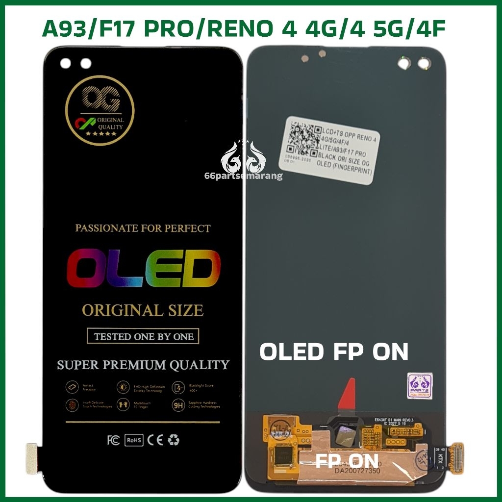 Jual Lcd Touchscreen Oppo A93 / F17 Pro / Reno 4 / 4 4G /4 5G / 4F / 4 ...