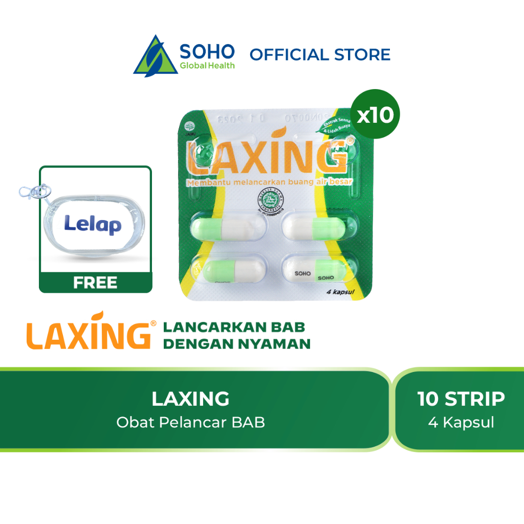 Jual Laxing Obat Pencahar / Sembelit / Konstipasi 10 strip / Mencret ...