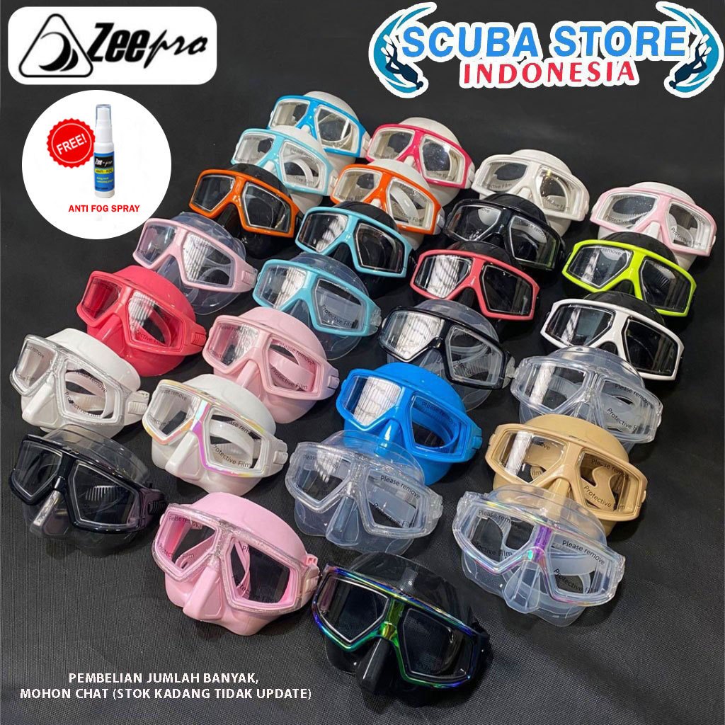 Jual Mask Zeepro Sphero Apnea Low Volume Kacamata Freedive Spearfishing ...